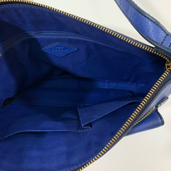 Fossil | Bags | Fossil Royal Blue Leather Purse | Poshmark